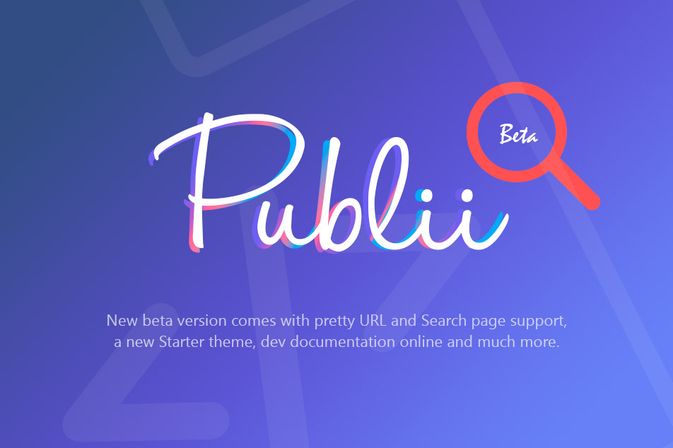 Publii with SEO-friendly URLs and Starter theme released Publii with SEO-friendly URLs and Starter theme released