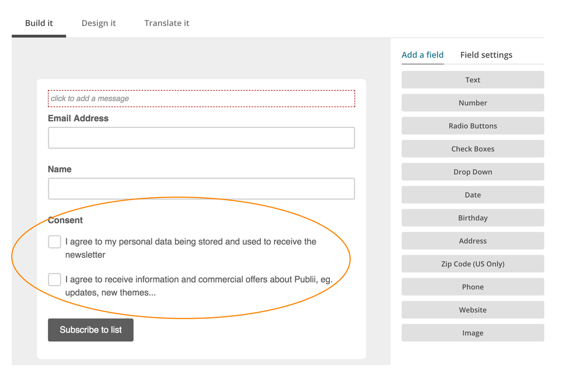 Creating Mailchimp Newsletter GDPR Compliance with Opt-in Signup Form